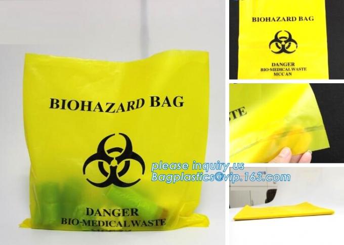 clinical hospital yellow waste bag, Medical Trash Bin Liner Bags ...